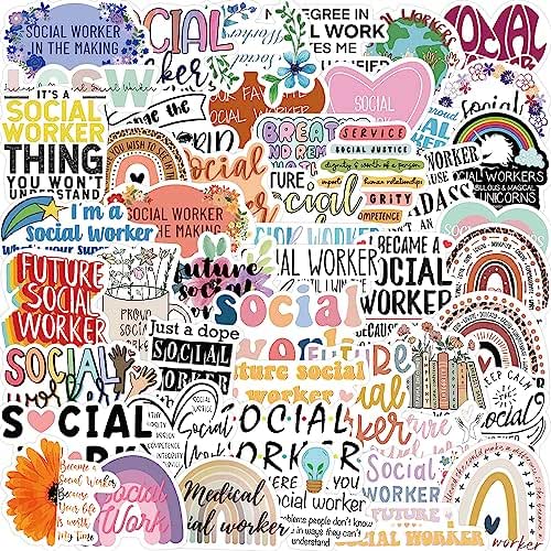Amazon.com: Social Worker Stickers,Social Justice Stickers,Social Work ...