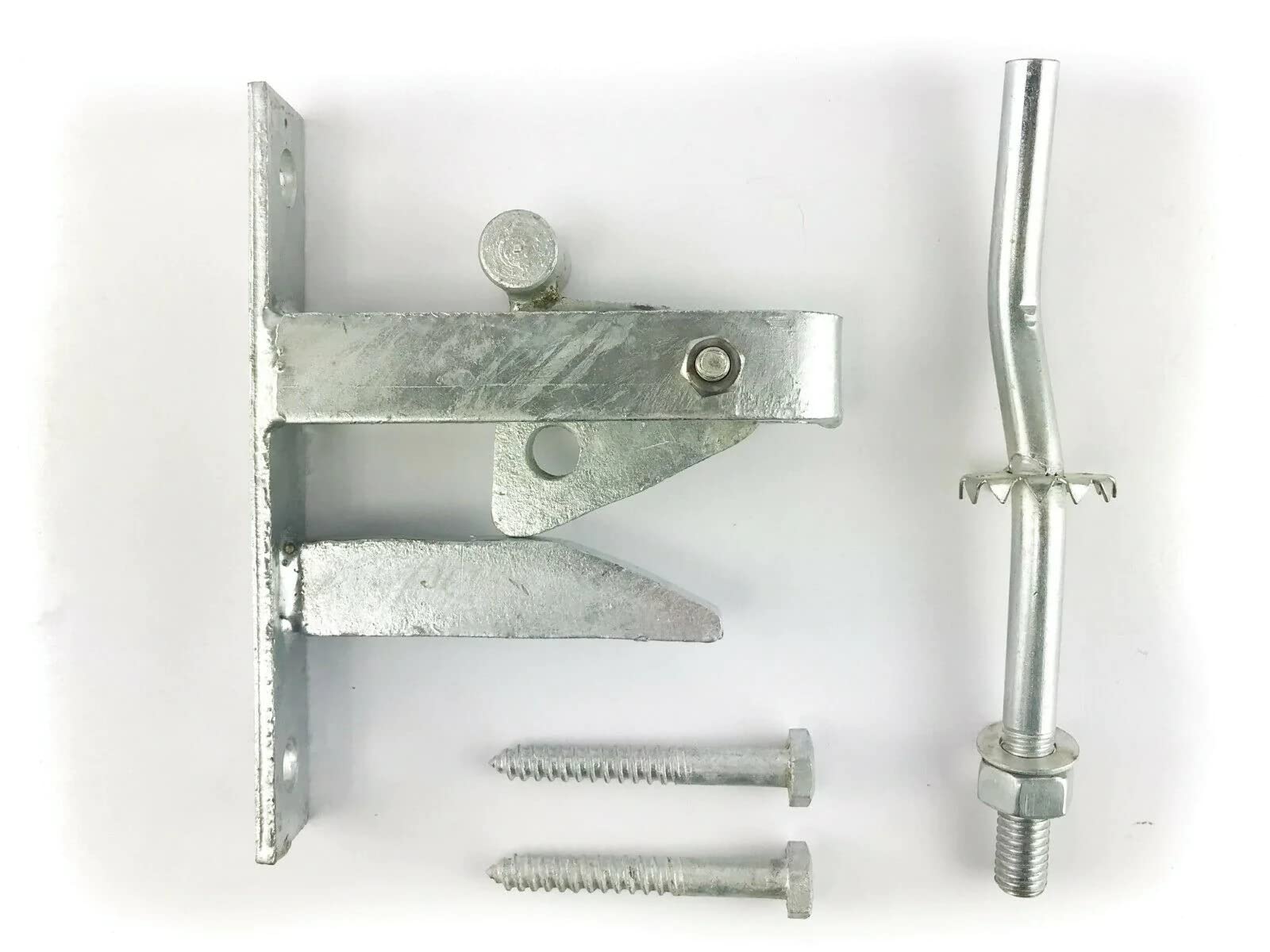 Field Gate Latch Heavy Duty Catch Galvanised Self Locking Pad lockable ...