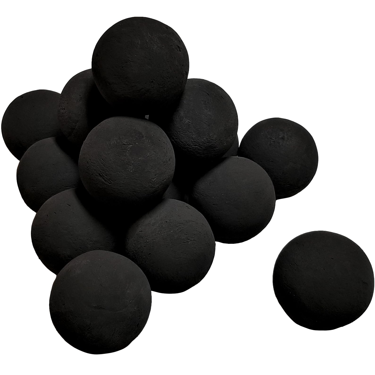 Amazon.com : Ceramic Fire Balls for Indoor and Outdoor Fire Pits (Set ...