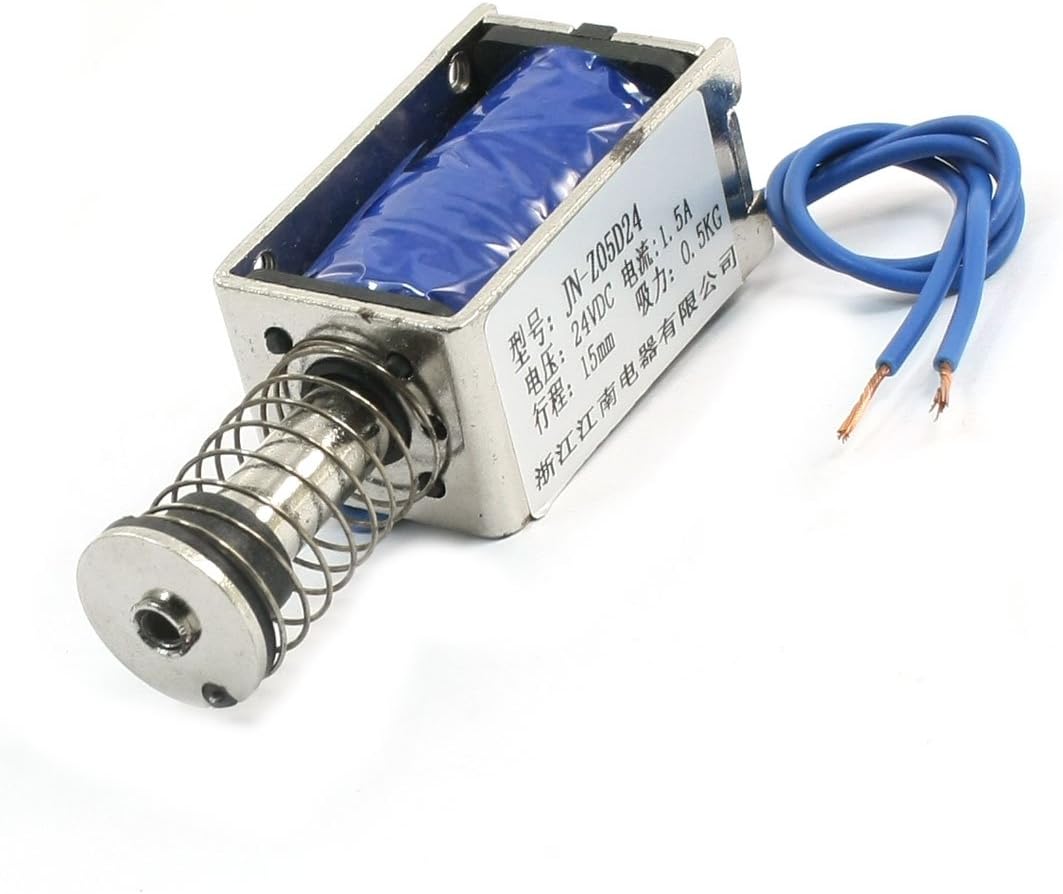 Amazon.com: IIVVERR 15mm 0.5Kg Open Frame Pull Push Type Solenoid ...