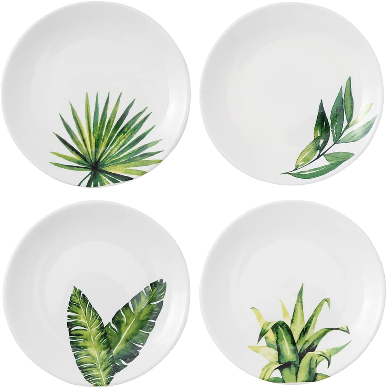 Amazon.com: Olivia 6-Inch Stoneware Canapé Plate Set of 4 ...