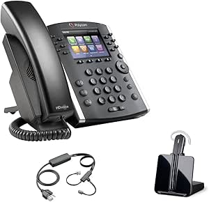 Polycom IP Phone VVX 411 (12-Lines) Office Deluxe Bonus Bundle with ...