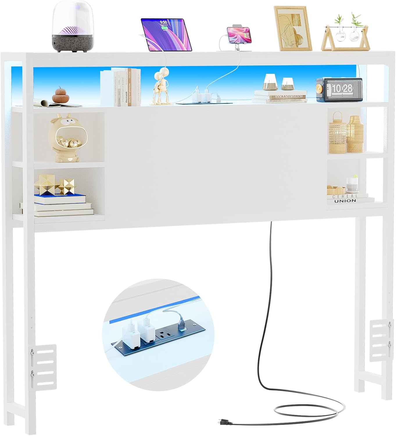 Amazon.com - Unikito Twin Headboard with Storage, Headboards with Power ...