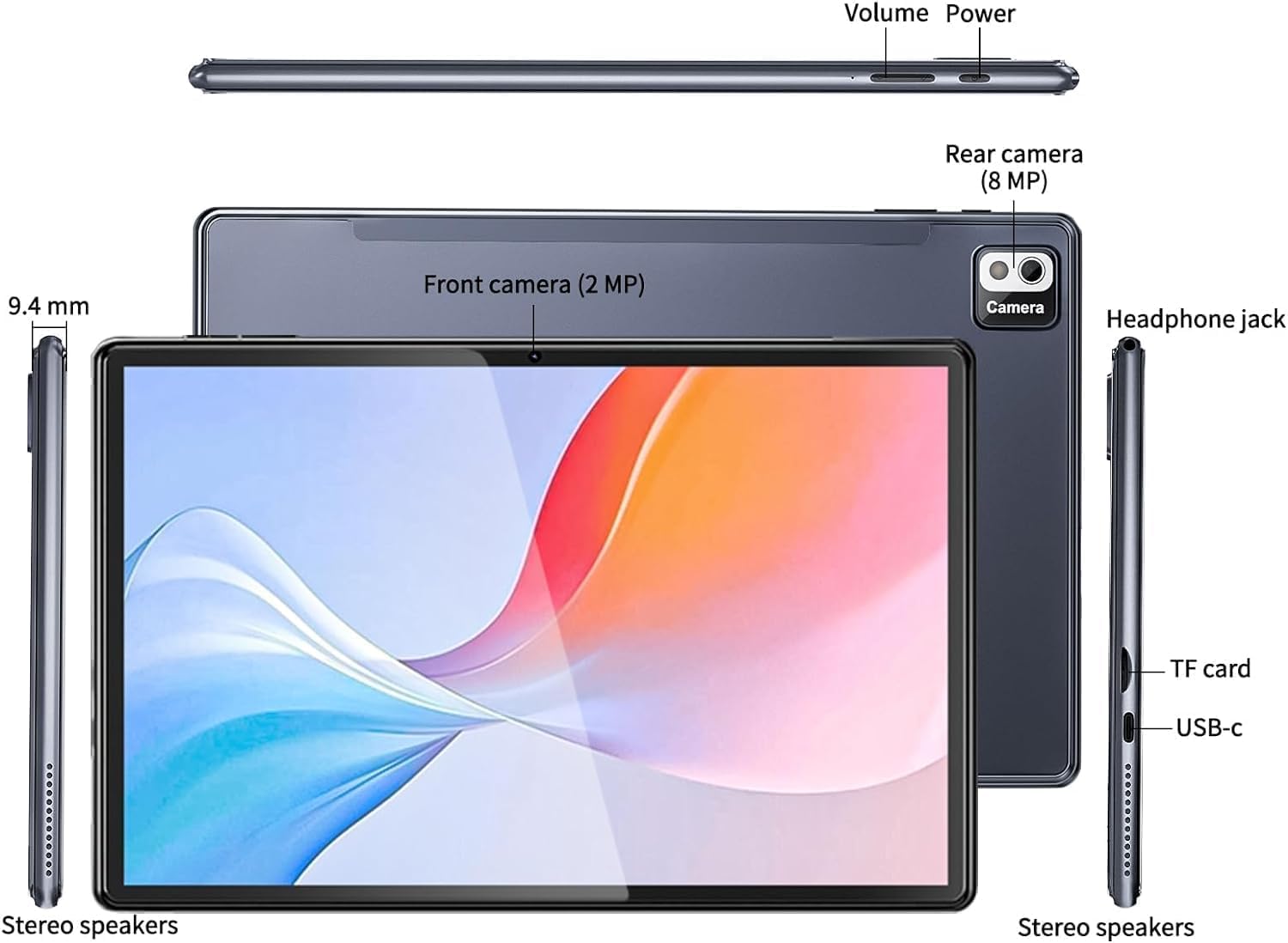 Snapklik.com : SGIN 10.1 Inch Android 13 Tablet, Octa-Core 4GB RAM ...