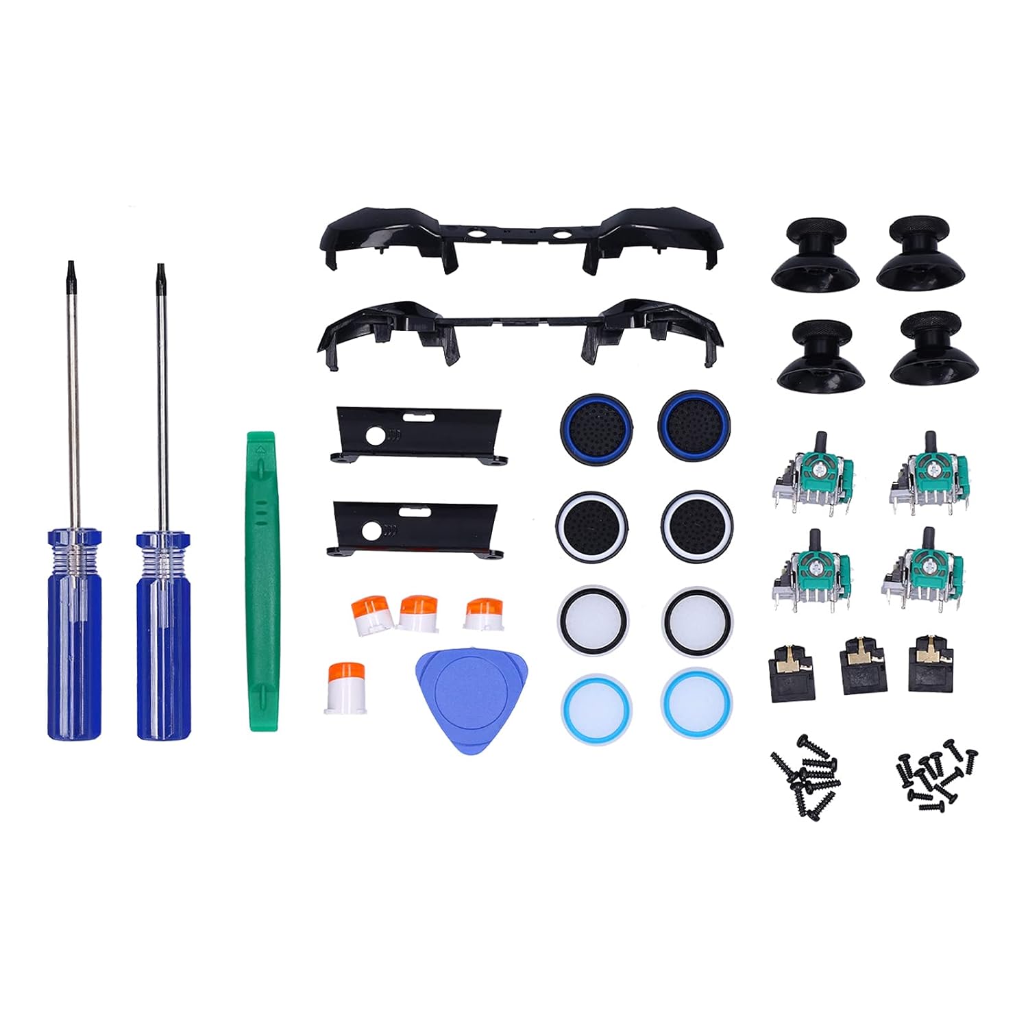 Replacement Game Controller Kit, Joystick Bumpers Triggers ABXY Buttons ...
