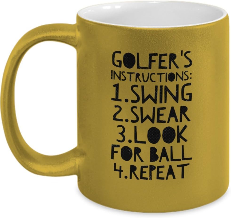 Amazon.com: Golf Coffee Mug For Golfer Funny Coffee Cup Gift for Him ...