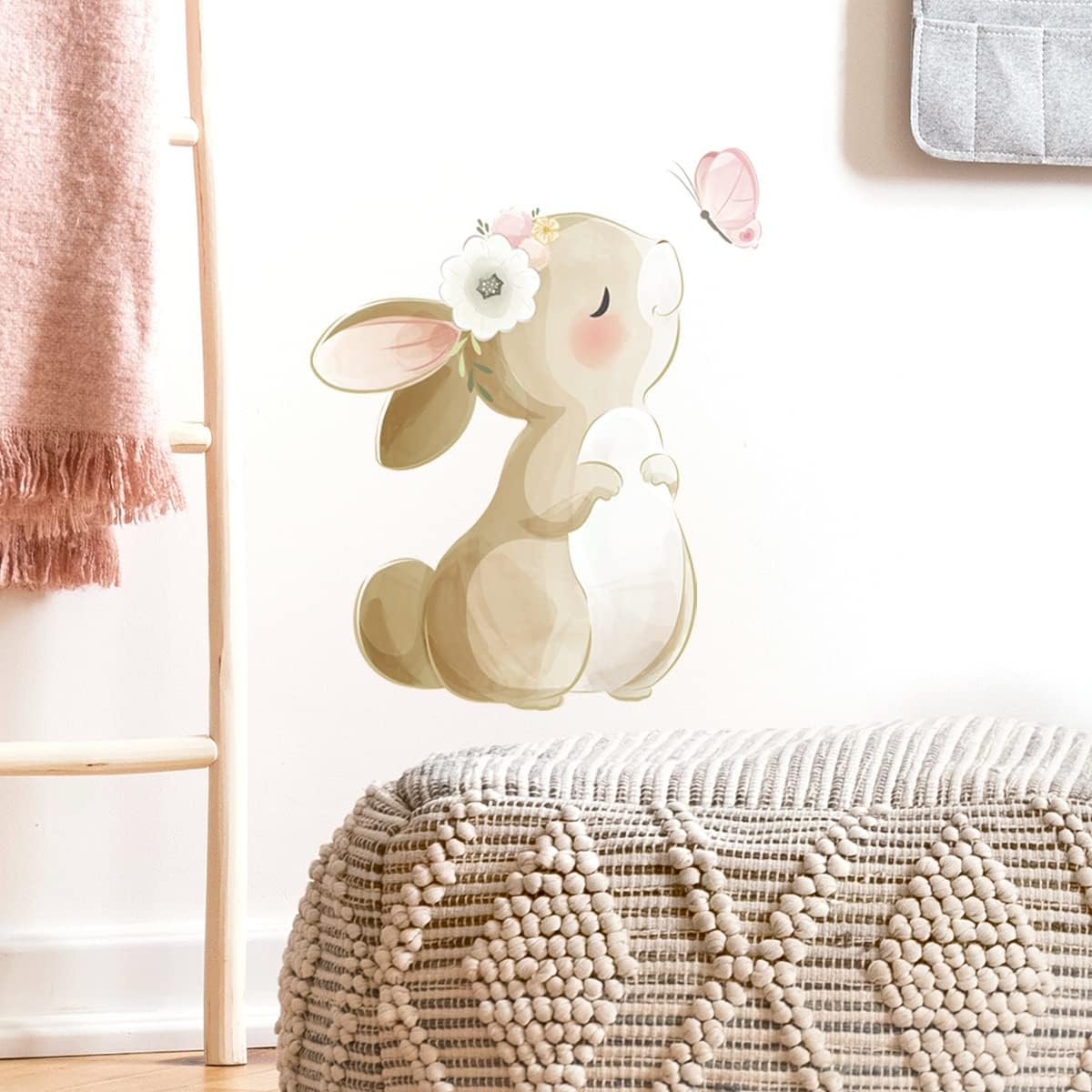 Amazon.com: 4 Pieces 3D Wall Stickers,Realistic Rabbit Stikers,Hole ...