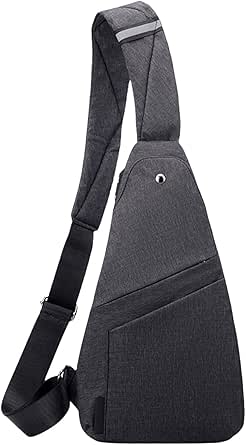 Amazon.co.jp: [Milue] 多用途のメンズチェストバッグ、防水ショルダークロスボディ財布付き、アウトドアアドベンチャーや日常のキャリーショルダーバッグに最適 ...
