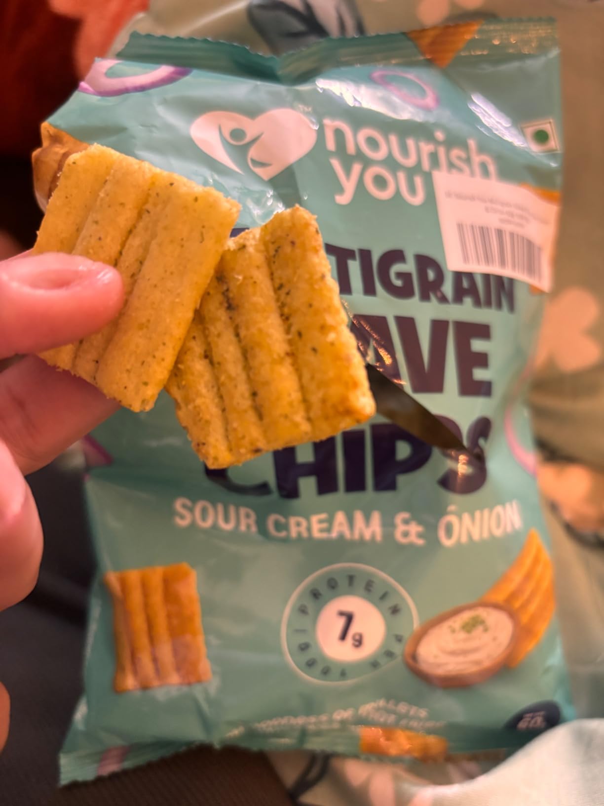 Nourish You Multigrain Wave Chips, Sour Cream & Onion 60g | Baked, Not ...