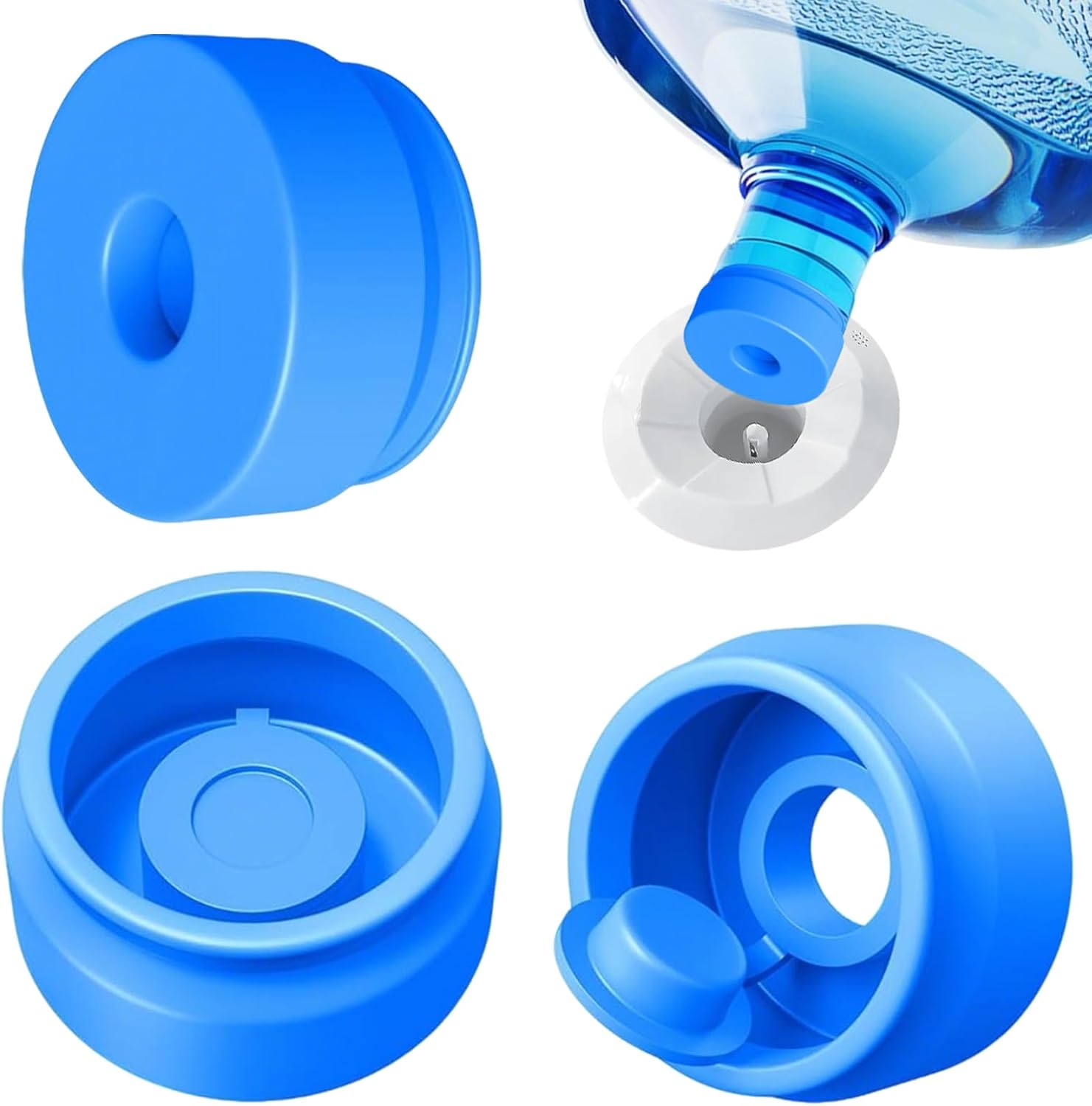 Amazon.com: Ajlve 3 and 5 Gallon Water Jug Cap, Silicone Reusable ...