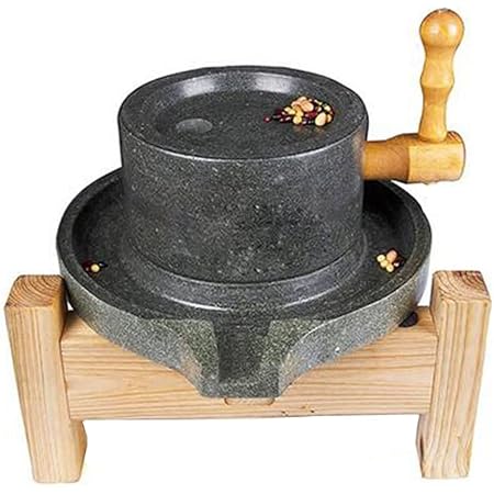 Amazon.com: Medium Manual Natural Granite Stone Mill Grinder, Country ...