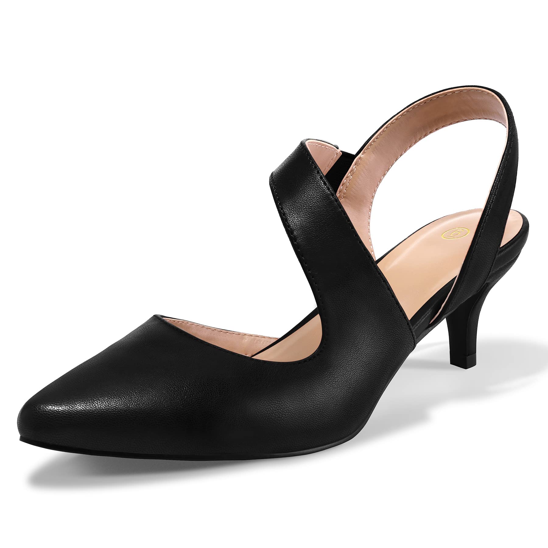 Snapklik.com : Mysoft Womens Pumps 2 Inch Low Heel Pointed Toe ...