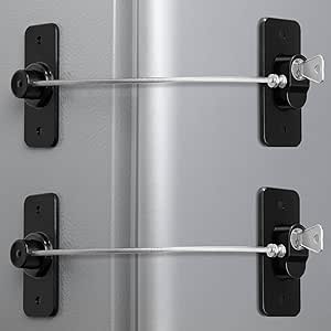 Amazon.com: 2 Pcs Fridge Lock, A Refrigerator Lock to Prevent ...