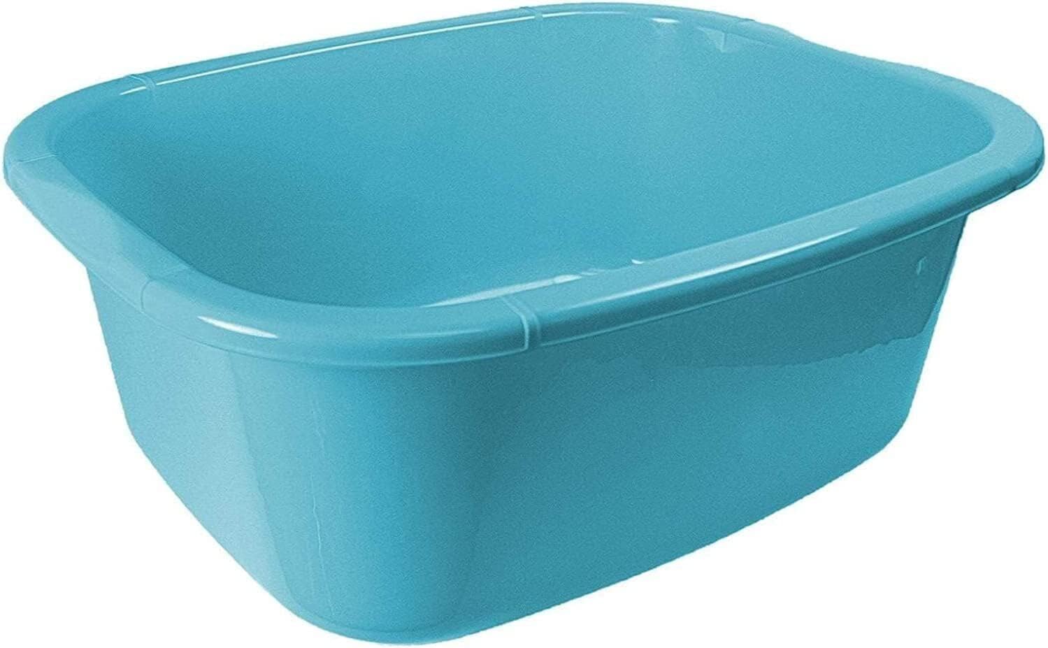 11 Litres Washing Up Bowl Rectangular Plastic Multi-Purpose Basin ...