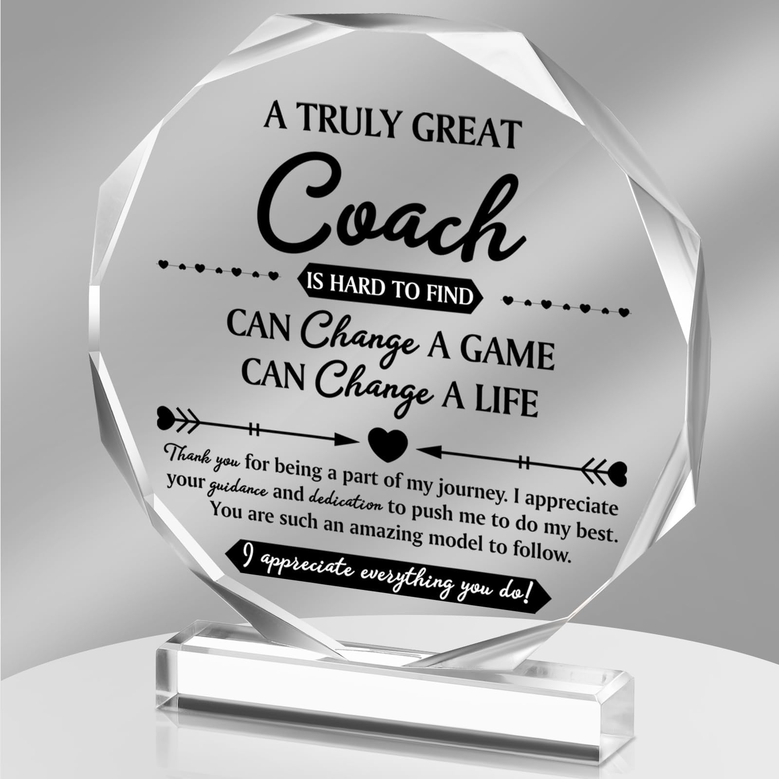 Amazon.com: Thank You Gifts for Baseball Coach Clear Desk Decorative ...