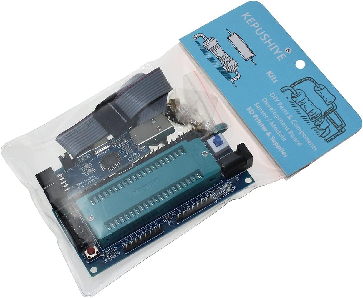 Amazon.com: Electronics kit AVR ATMEGA16 Minimum System Development ...