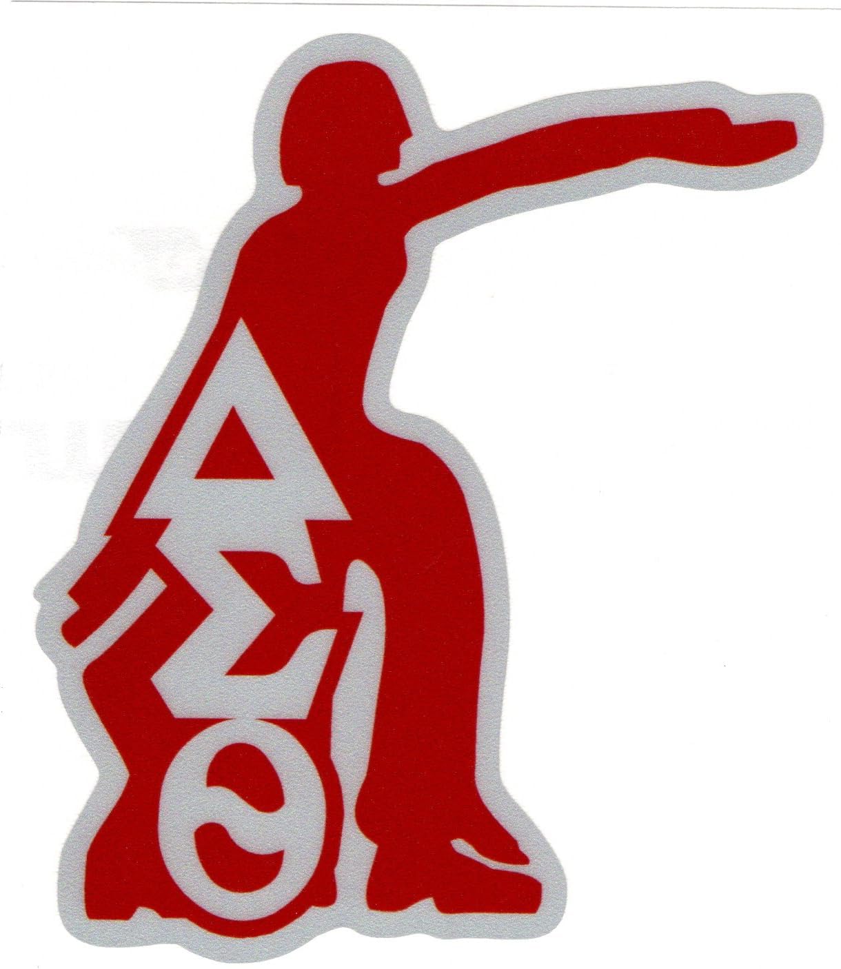 Amazon.com - Delta Sigma/Σ Theta - Lady Reflective Decal Symbol Sticker ...