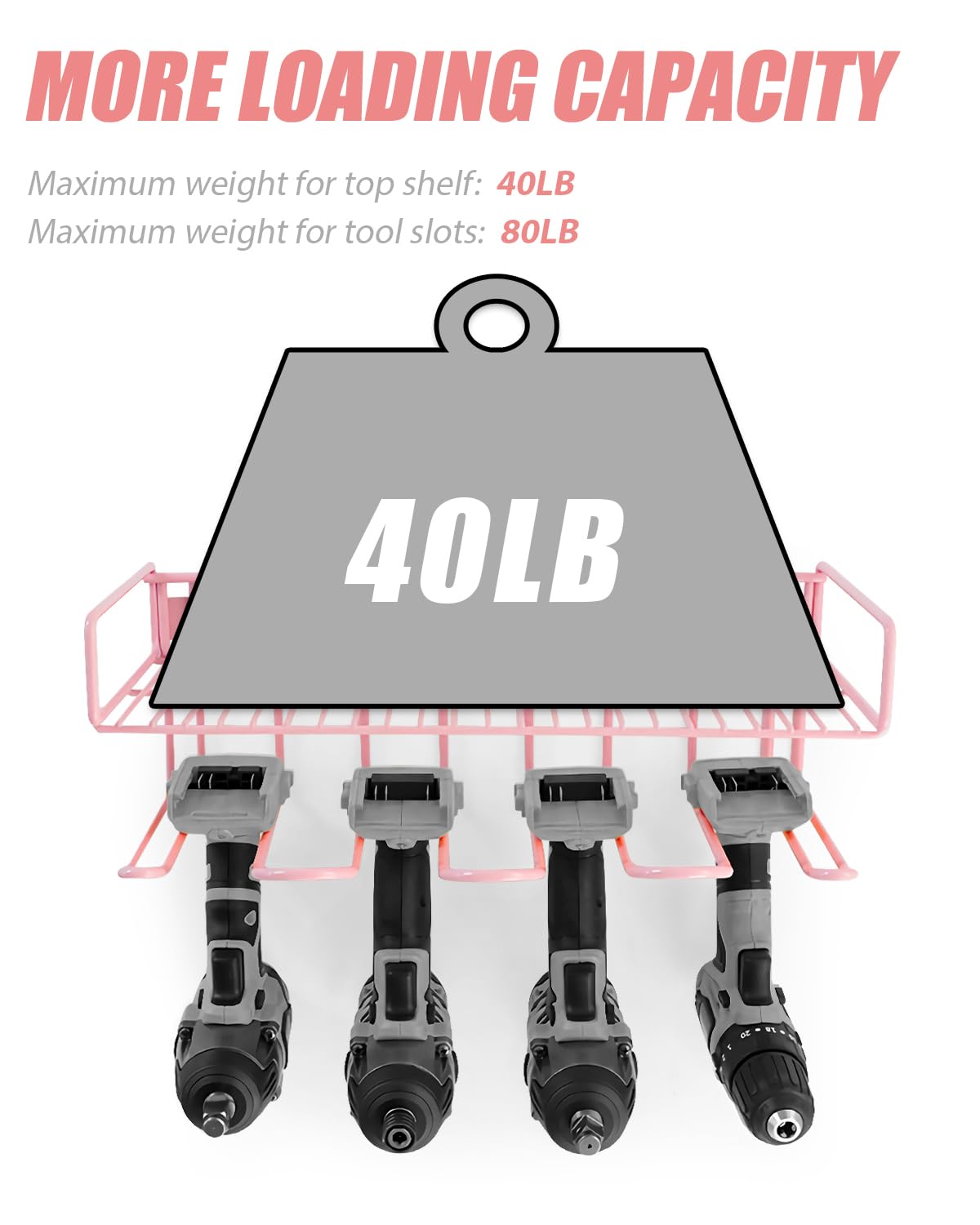 WellMall Pink Power Tool Orga...B0CGJ12TCW | Encarguelo.com