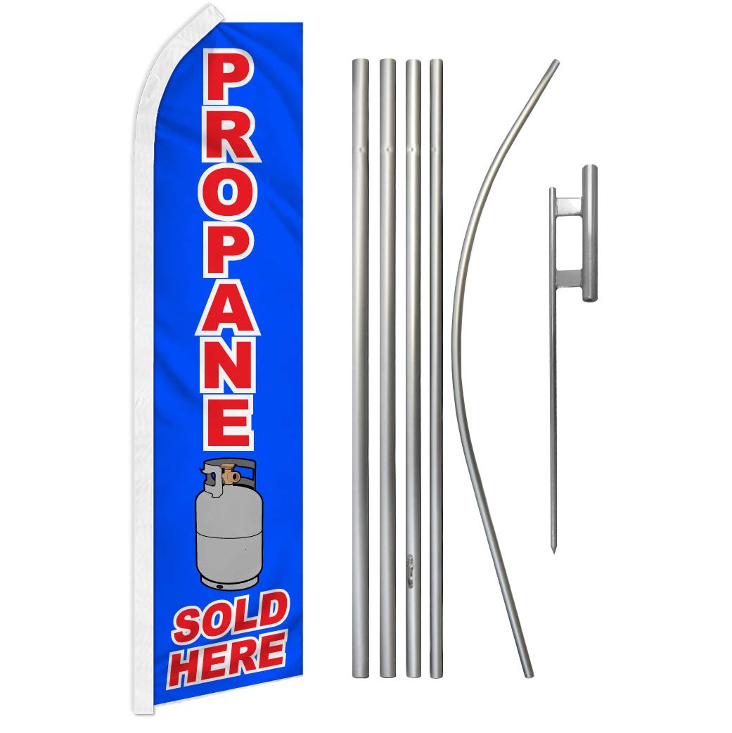 Amazon.com : Infinity Republic - Propane Banner Swooper Flag & Pole Kit ...