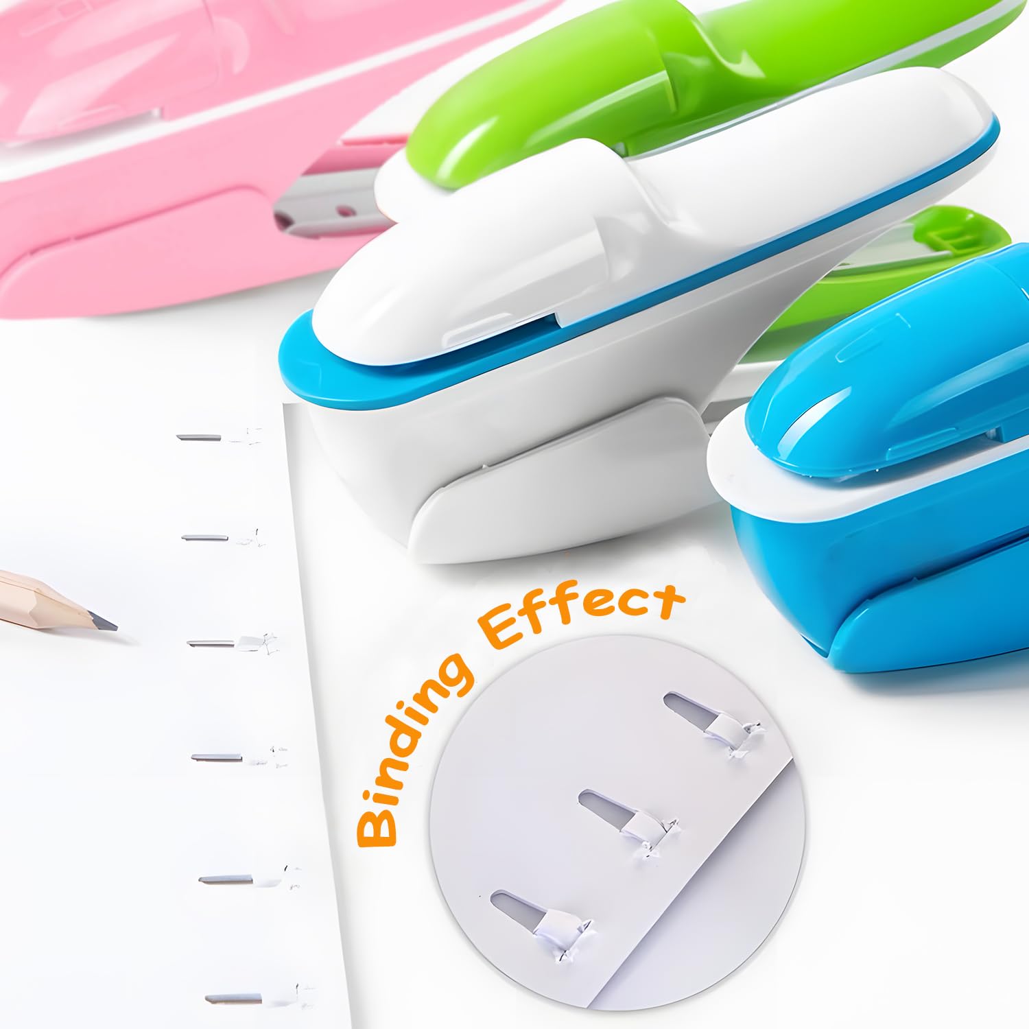 Snapklik.com : Stapleless Stapler, No Staple Stapler Paper Clinch ...