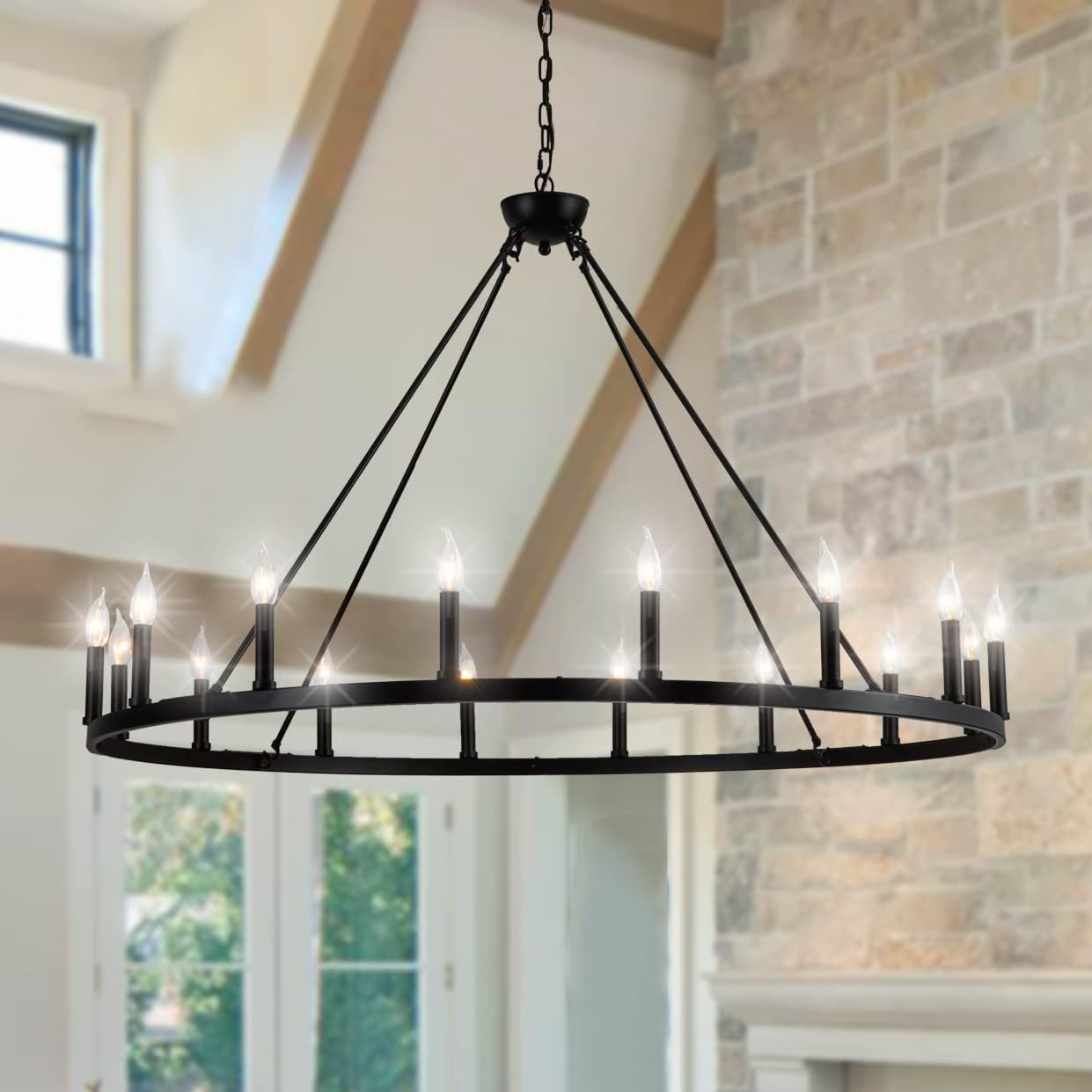 Saint Mossi Exquisite Flambeau Chandelier Light Fixture, Modern Pedant ...