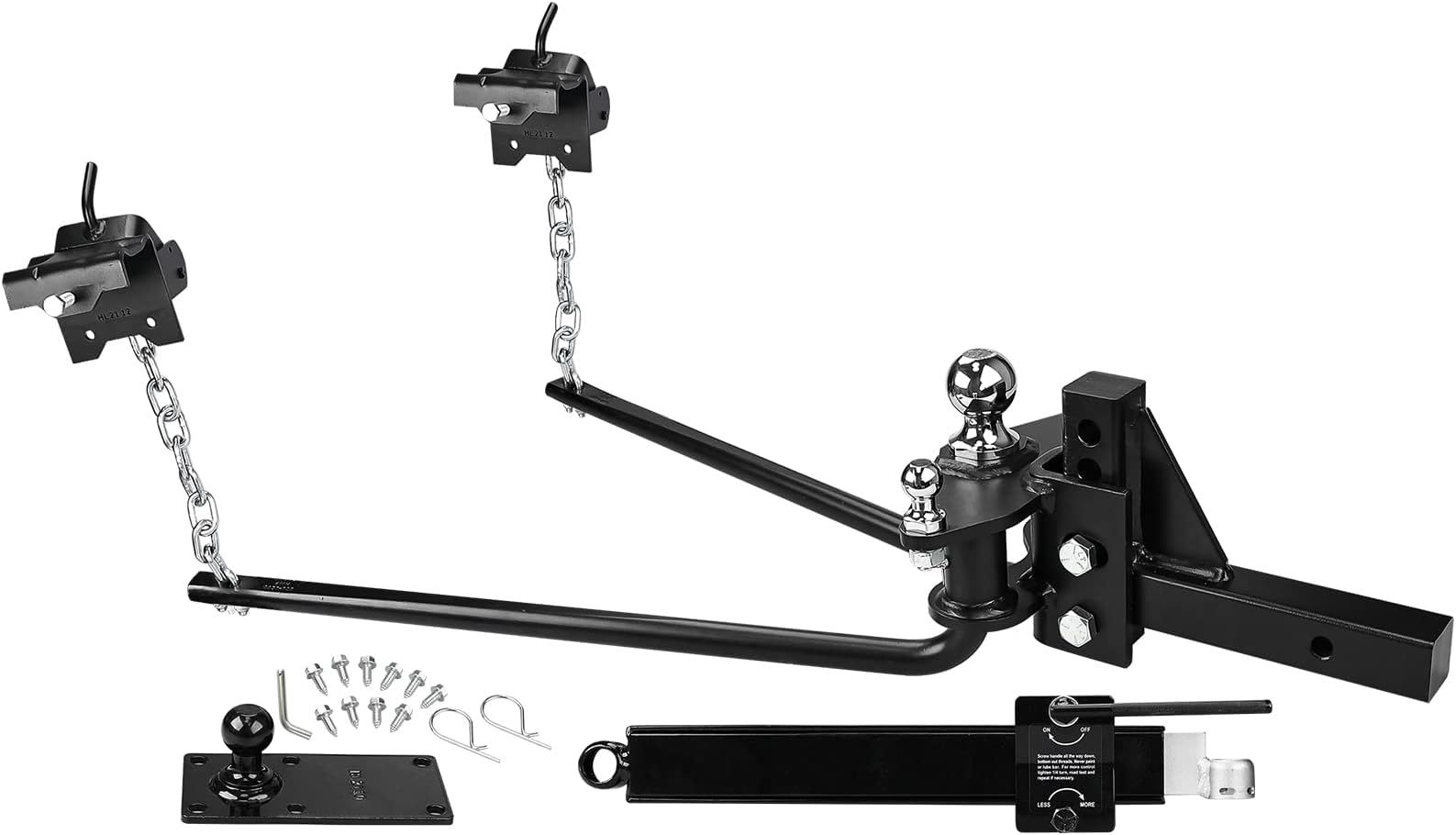 Amazon.com: WFLNHB 1000 lbs Weight Distribution Hitch Kit with Sway ...