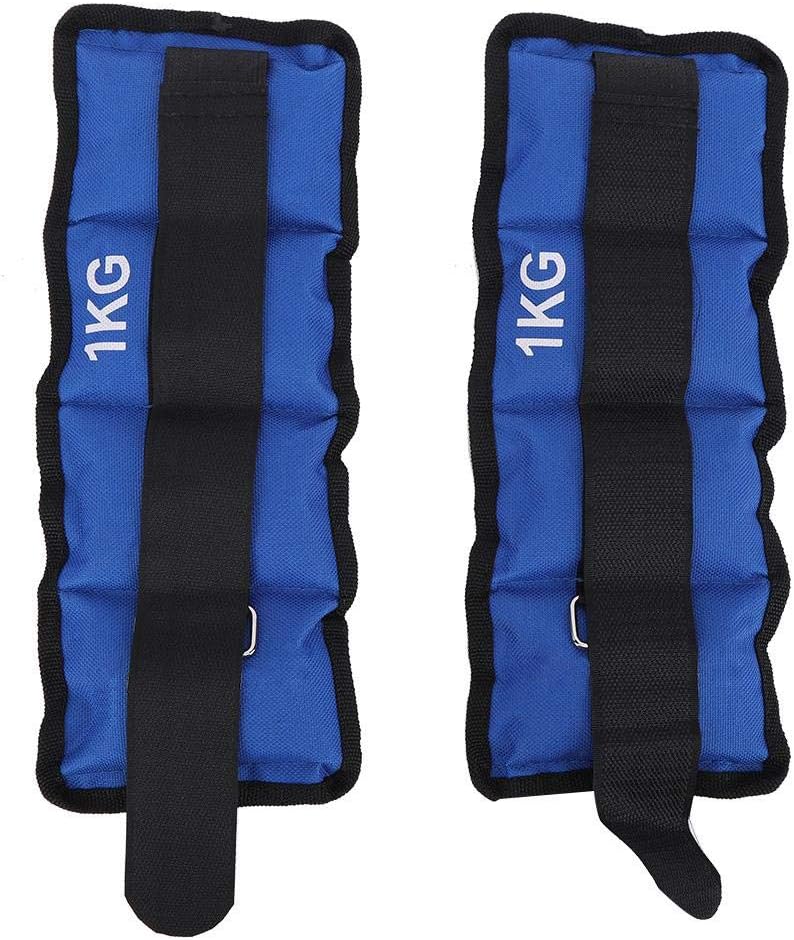 Biuzi Adjustable Ankle Weight, 2Pcs 1Kg Leg Wrist Sand Bag Weights ...