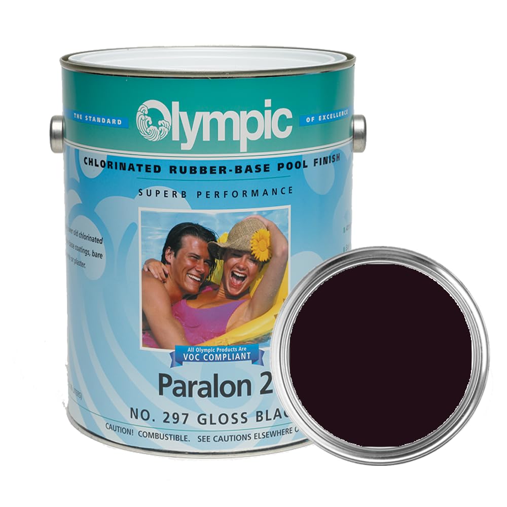 Amazon.com: Olympic Pool Paint - Paralon 2 - Black - 1 Gallon ...
