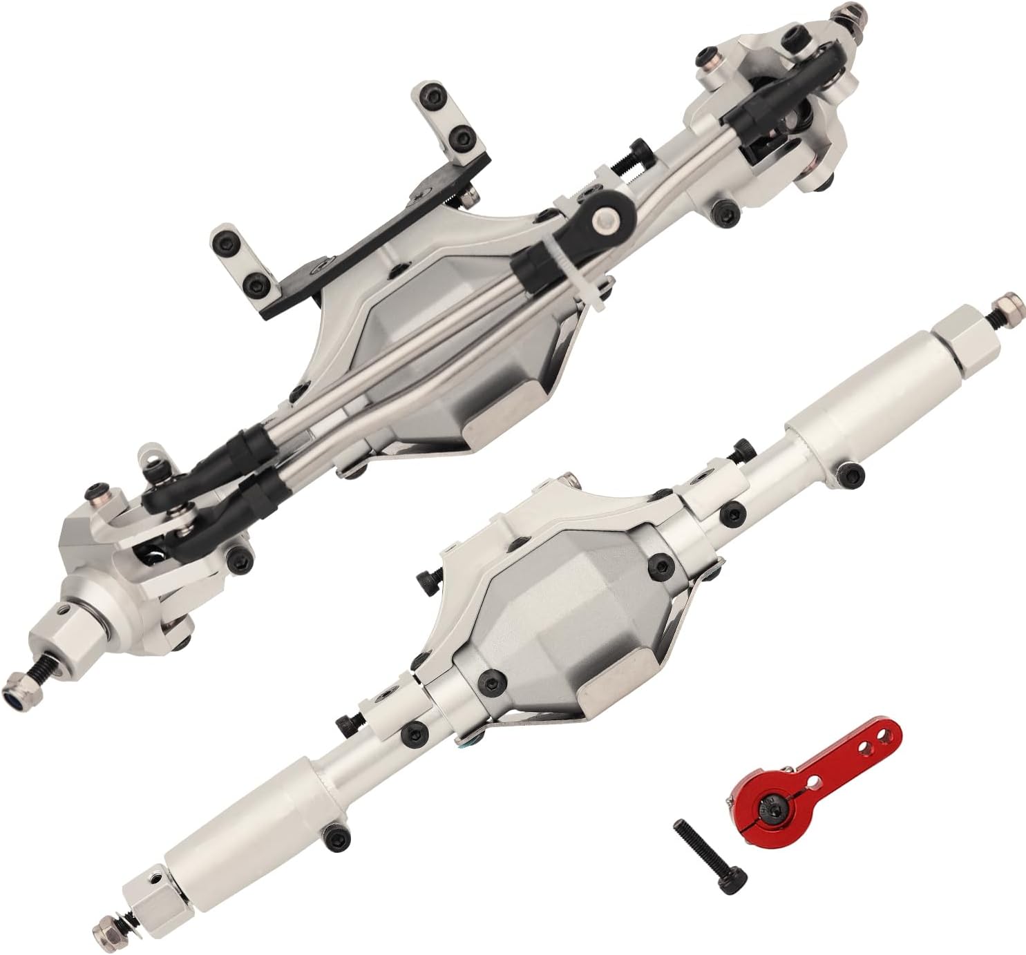 Amazon.com: ZXYRC Aluminum Front Rear Straight Axle with Protector ...