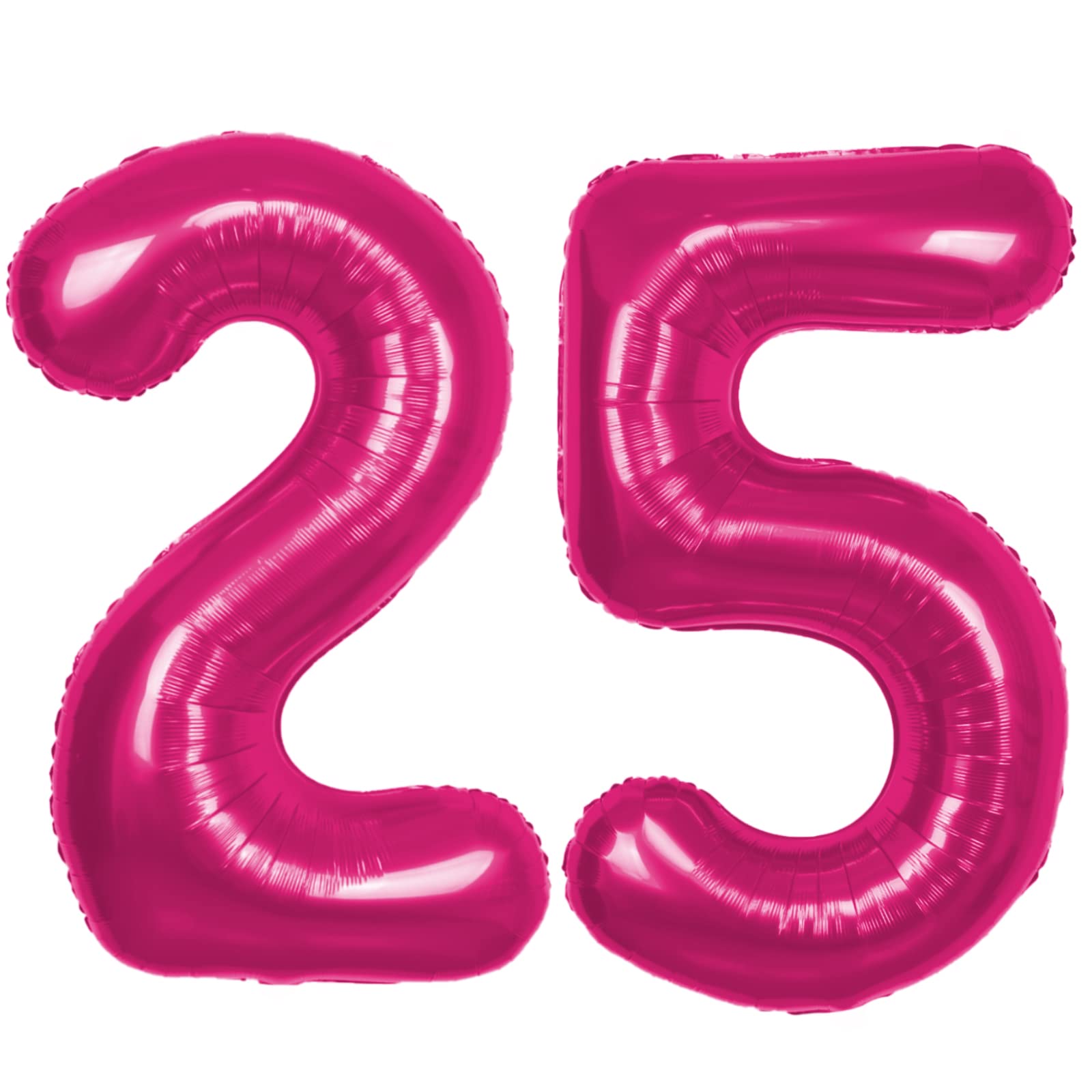 Amazon.com: 40 Inch Number 25 Balloon Pink Jumbo Giant Big Large Number ...