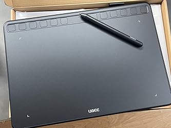 Drawing Tablet, Portable Graphics Tablet with Battery-Free Stylus and ...