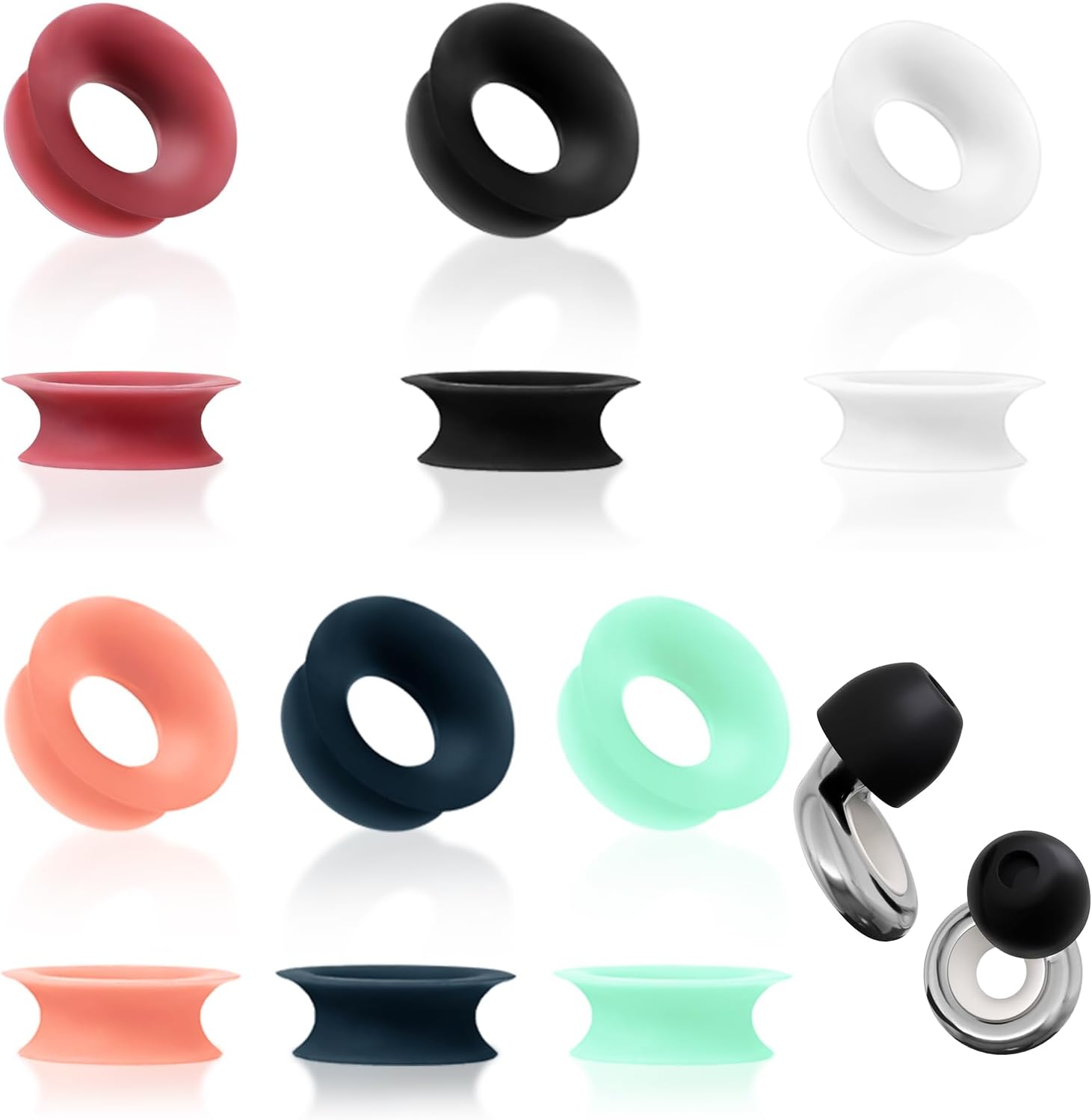 Amazon.com: Lusofie 12PCS Earplugs Mute Style Pack,Noise Reduction Mute ...