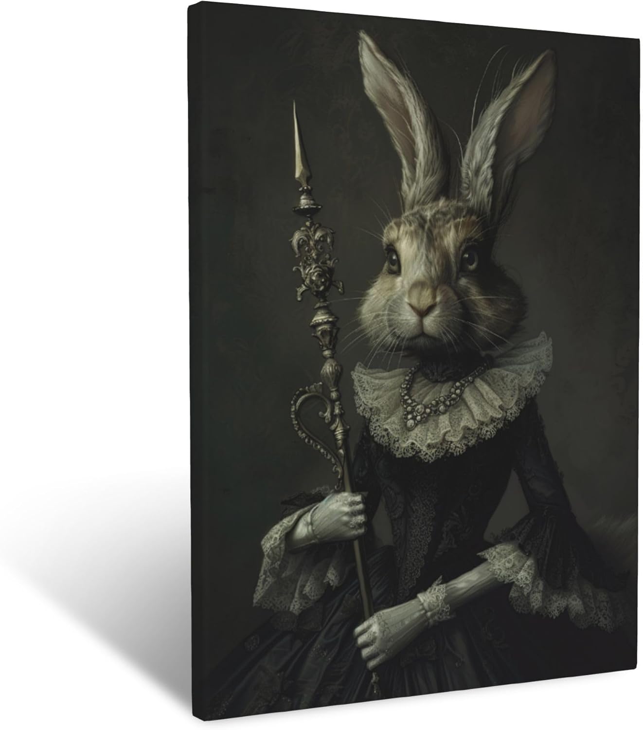 Amazon.com: Gothic Rabbit Canvas Wall Art Rabbits Dark Spooky Pictures ...