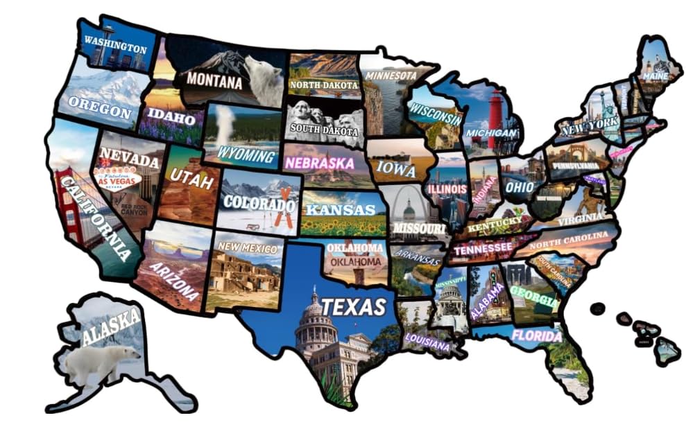 Snapklik.com : RV State Travel Map Sticker&USA Map -Travel Trailer ...