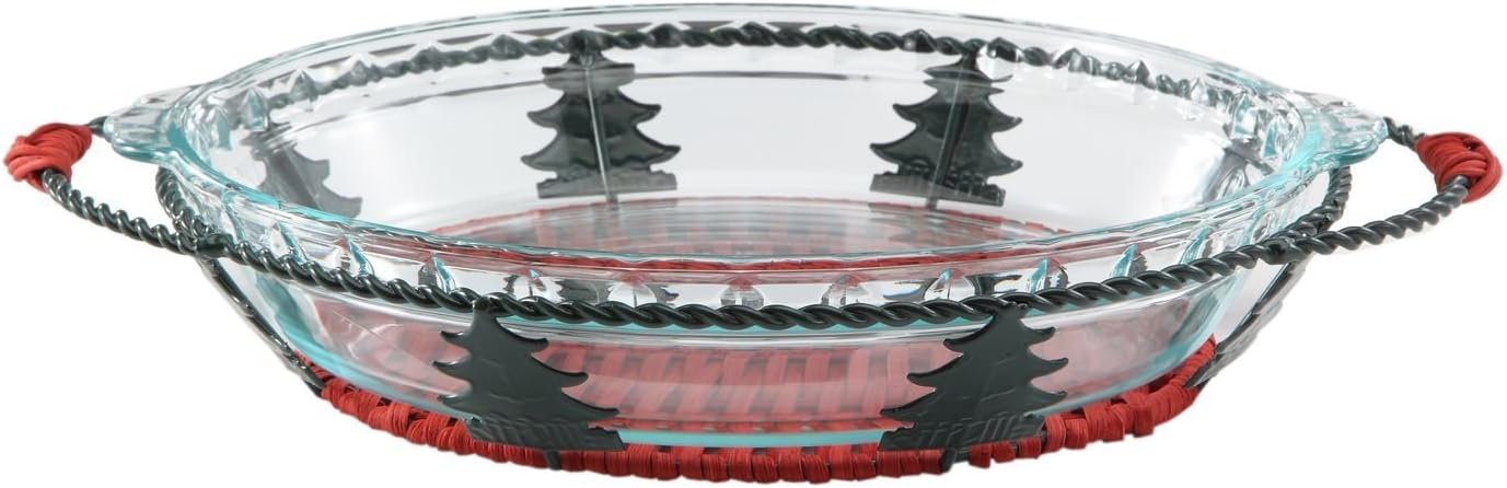 Amazon.com: Pyrex 9.5" Pie Plate Limited Edition 2 pc Christmas ...