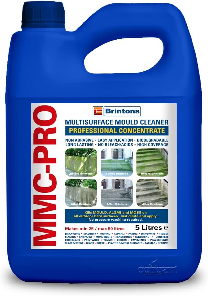 MMC Pro Hard Surface & Patio Cleaner, Biocide - 5L : Amazon.co.uk: Garden