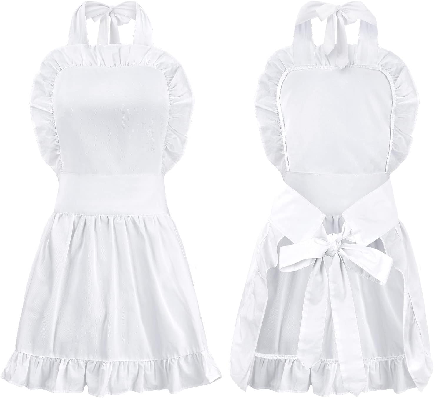 Amazon.com: Love Potato Cute White Retro Kitchen Restaurant Women ...