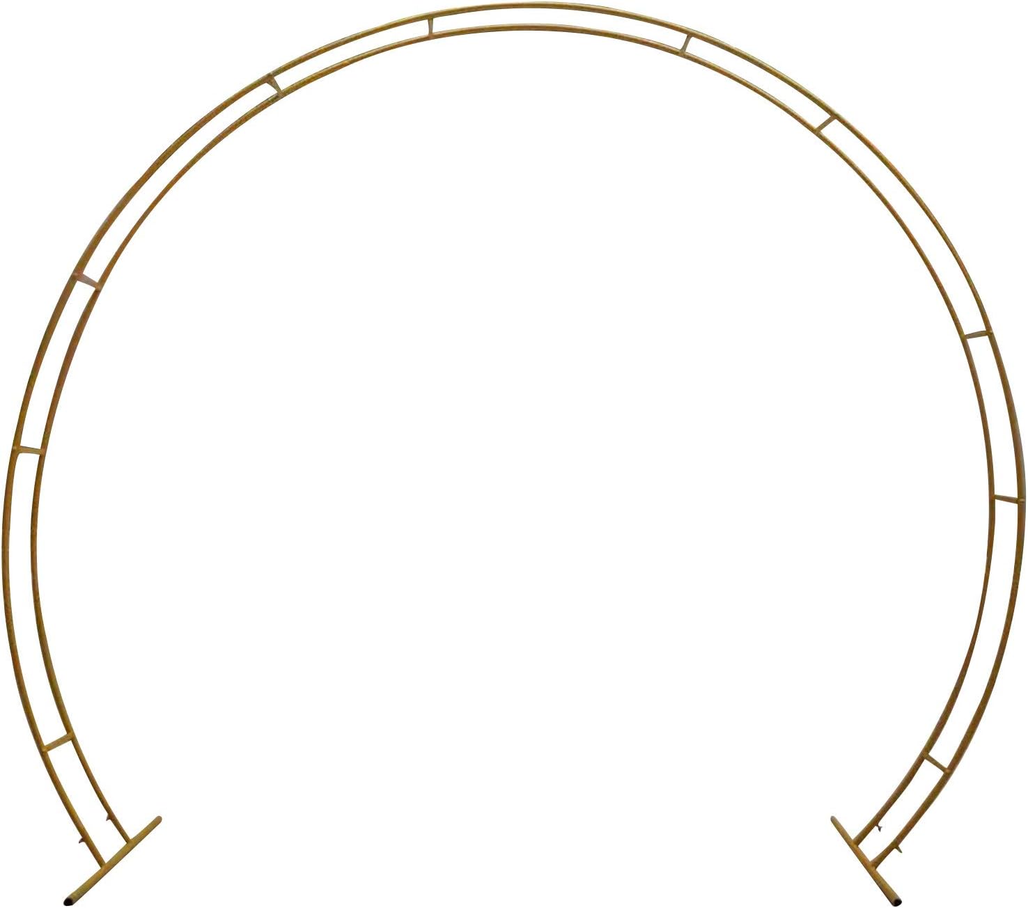 Amazon.com : Round Backdrop Stand Gold Circle Arch Stand, 8.8x7.5 Ft ...