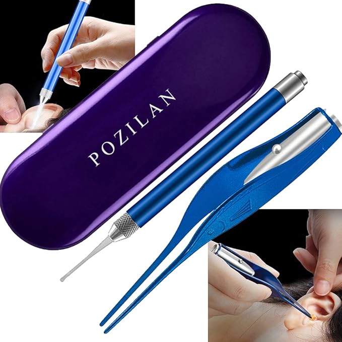 Amazon.com: 2 Pcs Ear Wax Removal Tool with Light - Ear Pick Cleaner ...