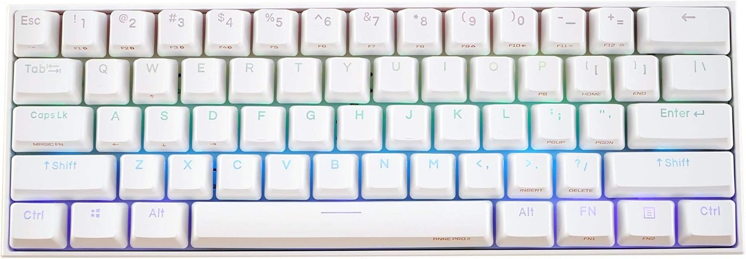 Anne 2 Pro Mechanical Gaming Keyboard 60% True RGB Backlit - Wired ...