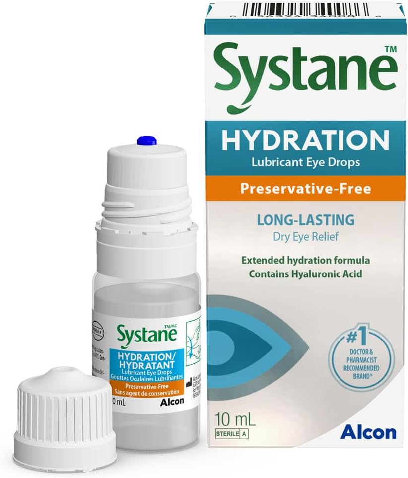 Systane Hydration Preservative-Free Lubricant Eye Drops for Dry Eyes ...