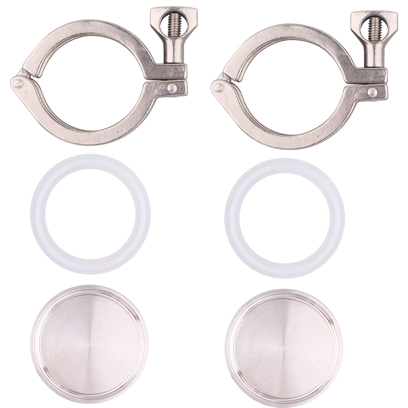 Step Clamp Set DERNORD Stainless Steel Tri-clamp (Tri-Clover Clamp) + 2 ...