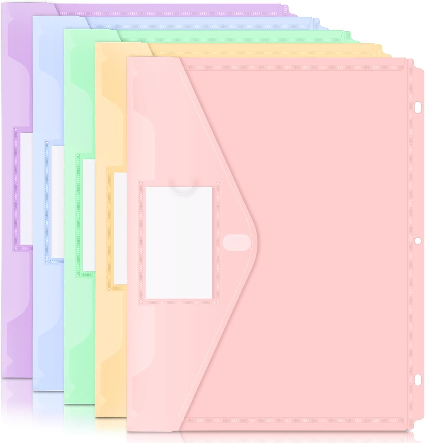 Amazon.com : Forvencer Binder Pocket, 5 Pack Super Heavyweight Plastic ...