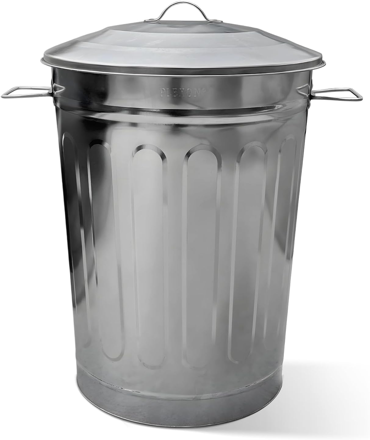 Amazon.com: Ziliny 9.24 Gallon Galvanized Indoor Outdoor Trash Can Pet ...