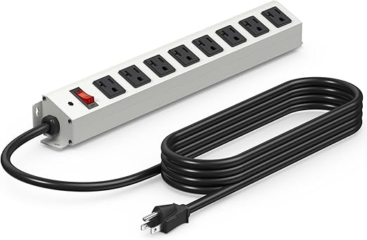 Amazon.com: CCCEI Corner Mount Angle Power Strip, Under Cabinet Heavy ...
