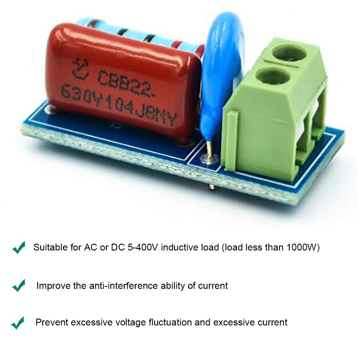 Snapklik.com : RC Snubber/Absorption Circuit Module, Relay Contact ...
