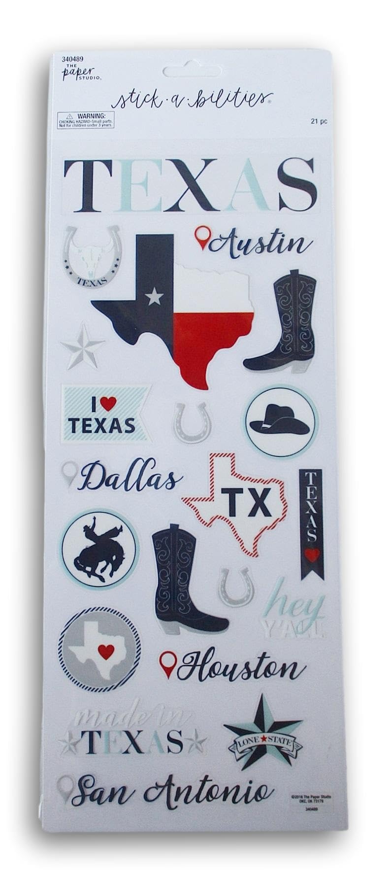 Amazon.com: Texas Stickers for Crafting, Scrapbooking, Photo Album ...