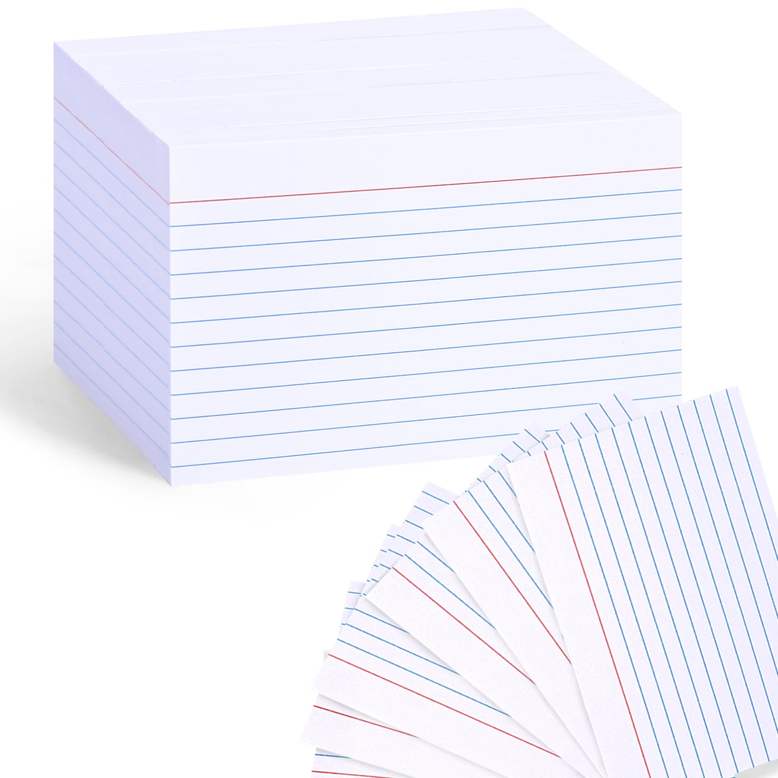 Snapklik.com : 1000PCS Index Cards, Lined Flash Cards Ruled Index Cards ...