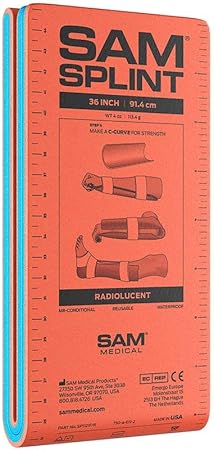 SAM Splint 36", C-Curve Flatfold Medical Splint, Large Splint for ...