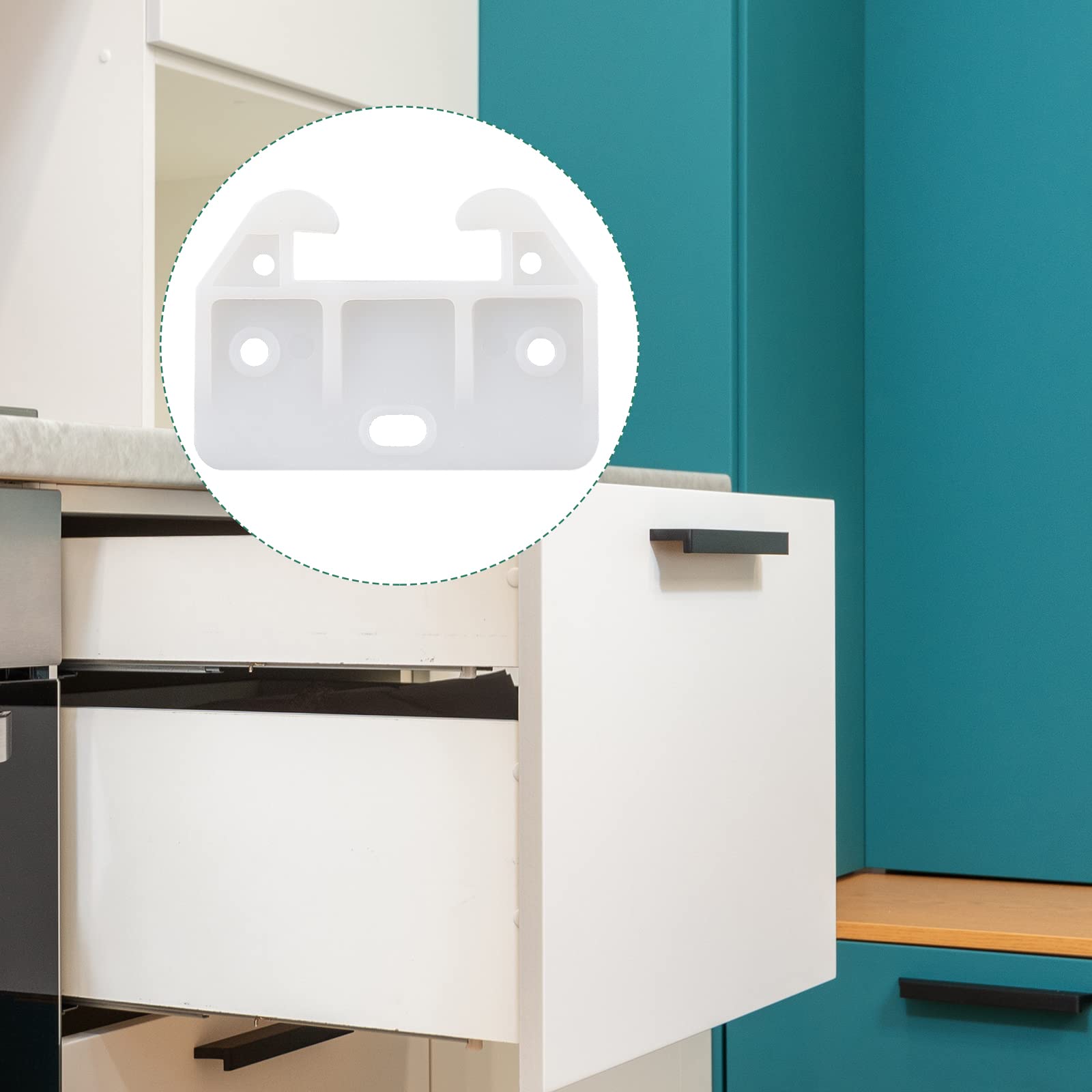 Snapklik.com : Litoexpe 20 Pieces Plastic Drawer Guides Drawer Track Parts